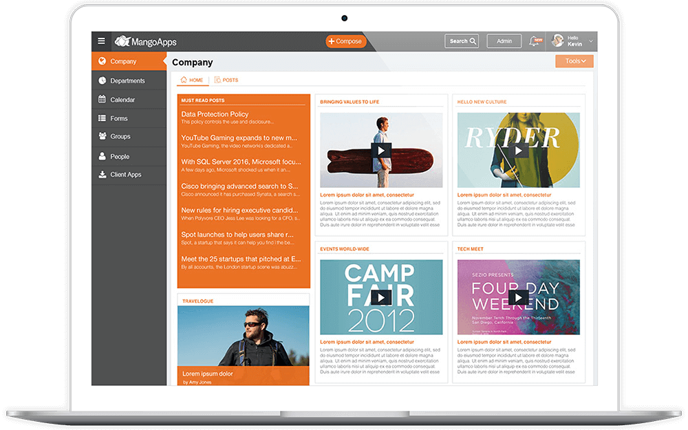 Company Intranet Software - Cloud or On-Premise